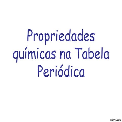 Prop. pre..química joana | PPT