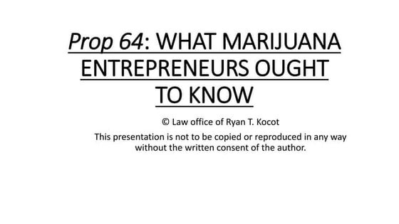 California Cannabis Delivery Regulations | PPT