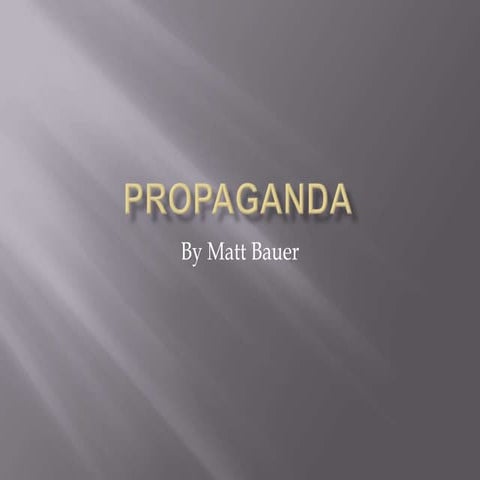 Propaganda | PPT
