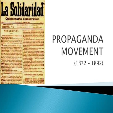 The Propaganda Movement | PPT