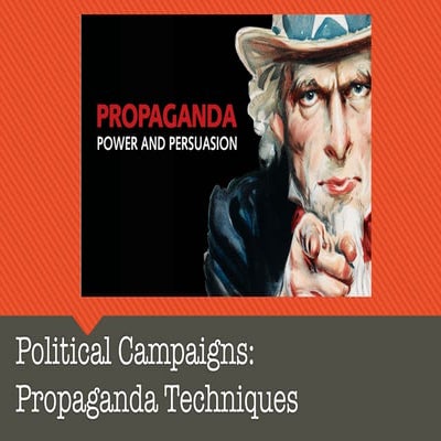 Propaganda techniques with examples and etc | PPT