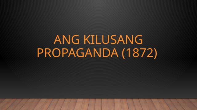 ANG MGA PROPAGANDISTA 6 | PPTX