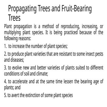 Propagating Trees and Fruit-Bearing Trees.pptx | Gardening | Home & Garden