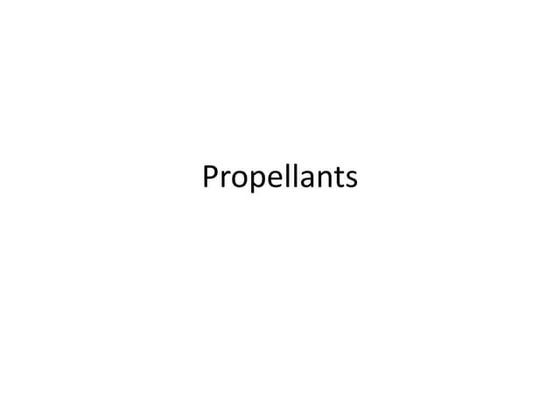 Solid rocket propellant | PPTX | Chemistry | Science
