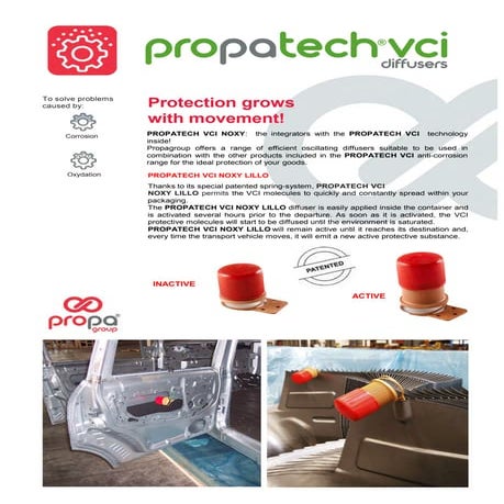 Diffuser with anticorrosive mini tablets Propatech vci noxy | PDF