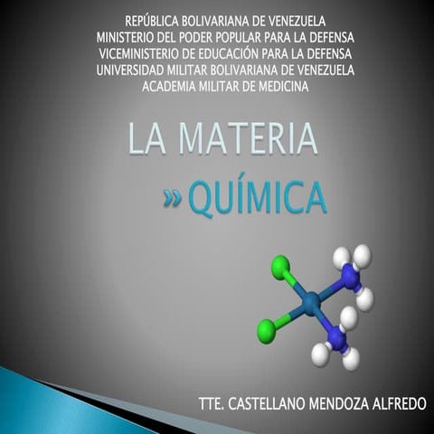 UNIDAD I - TEMA I - CLASIFICACIÓN DE LA MATERIA | PPTX
