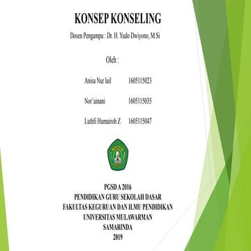 Profesi Kependidikan : Konsep Konseling | PPTX