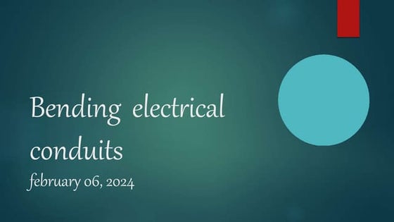 The Art of Conduit Bending - Physics and Trigonometry Principles ...