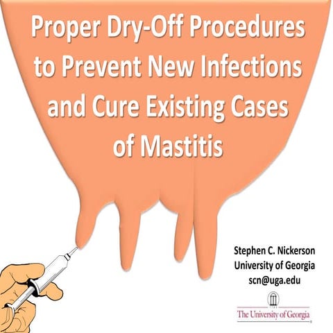 Proper Dry-Off Procedures to Prevent New Infections and Cure Existing ...