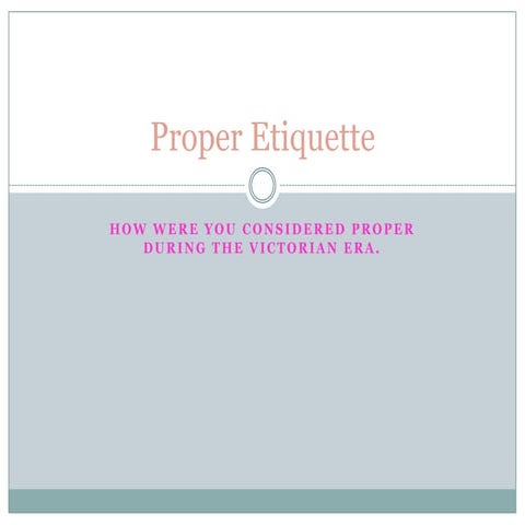 Proper etiquette | PPTX