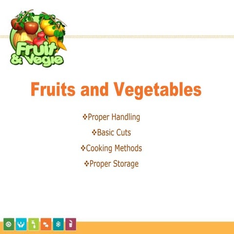 Proper handling of fruit and vegetables | PPTX