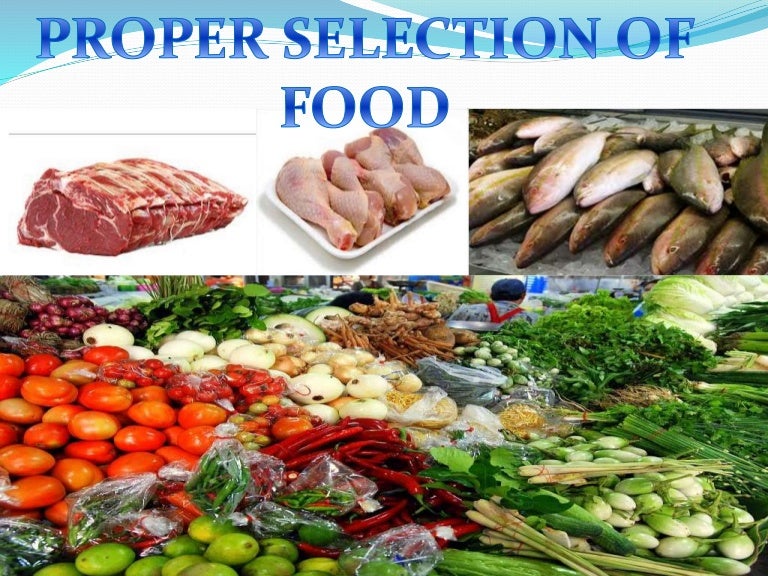 Proper selection of food!!!!
