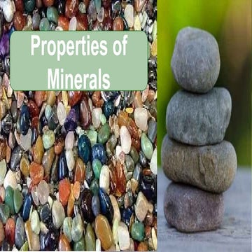 PROPERTIES-OF-MINERALS PowerPoint presentation | PPTX