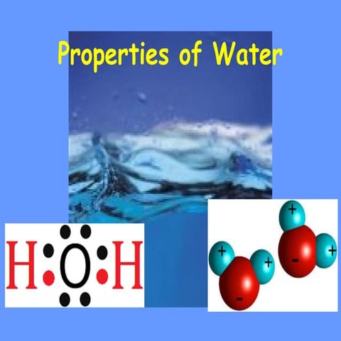 Properties of Water Presentation | PPTX
