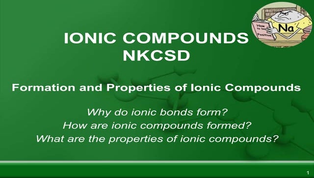 Ionic Bonding Animation Powerpoint