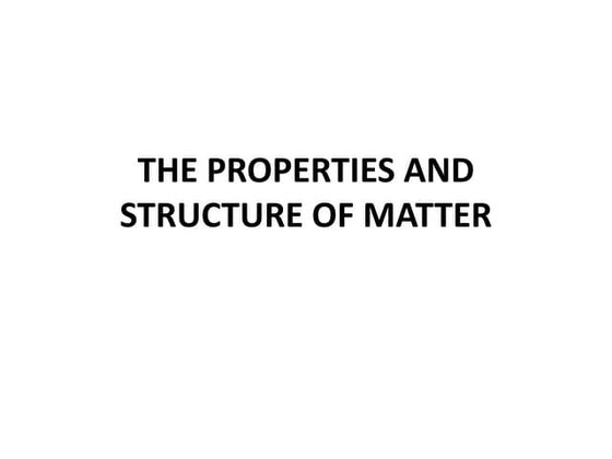 Matter and its properties | PPTX