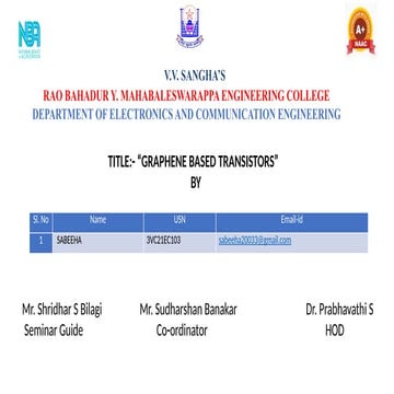 Properties:working Of Graphene Transistor And Its Comparision With Silicon Transistors (1).pptx
