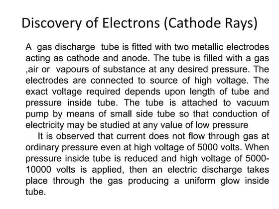 Properties of cathode and anode rays | PPTX | Chemistry | Science