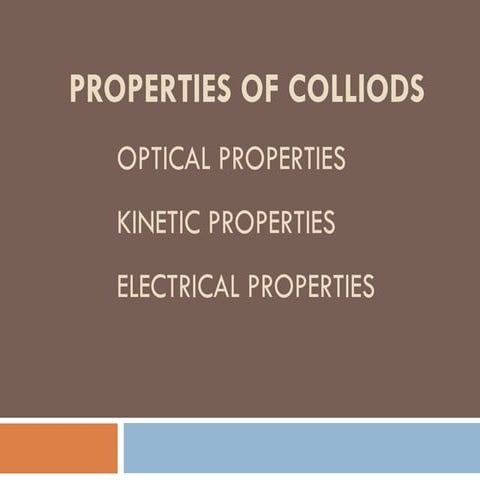 PROPERTIES OF COLLIODS used in pharmaceutical | PPT