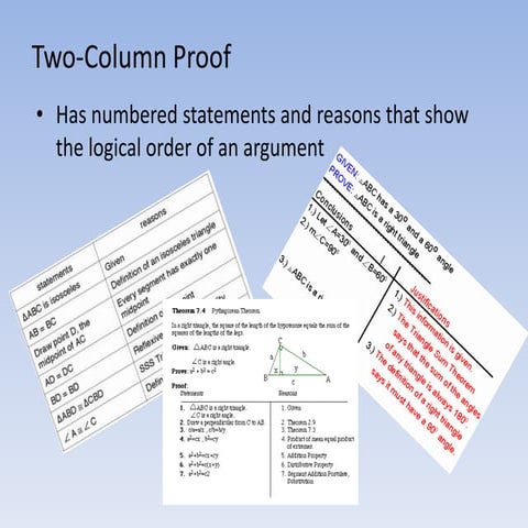 Two-Column Proofs | PPTX