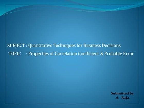 Correlation Ppt Physics Science