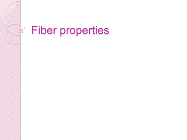 Different Types Of Fibers With Pictures & Their Properties | PDF