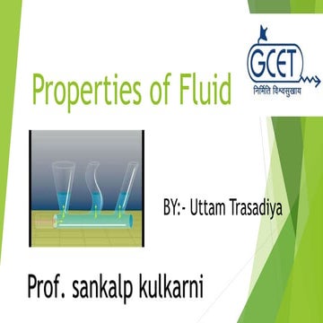 Properties of fluid | PPTX