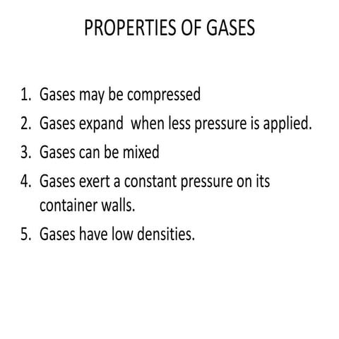 Properties of gases | PPTX