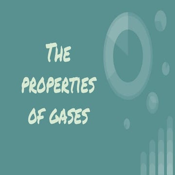 Properties of gases | PPTX
