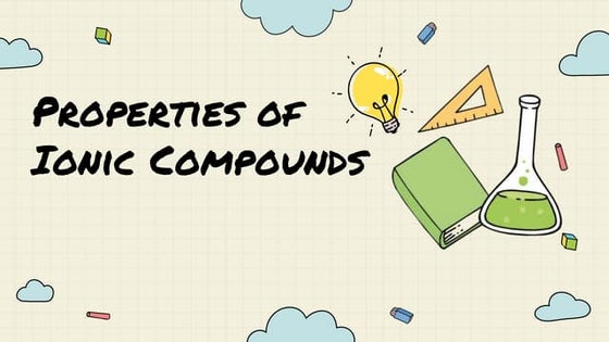 Properties of Compounds - Ionic, Covalent and Metallic | PPS ...