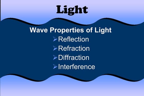 Properties and characteristics of light 4 | PPT