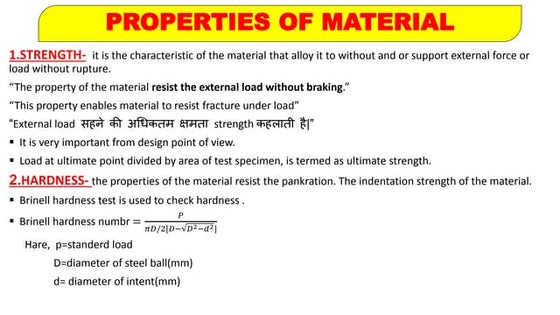 Mechanical properties of materials | PPT