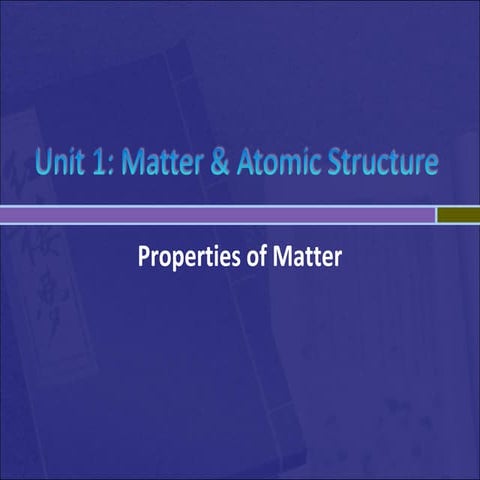 Properties of matter | PPT