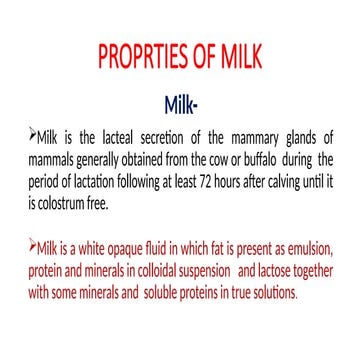 Properties of Milk.pptxweeeeeeeeeeeeeeeeeeeeeeeeeeeeee | PPTX
