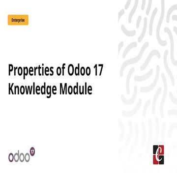 Properties Of Odoo 17 Knowledge Module Odoo 17 Pos Ppt