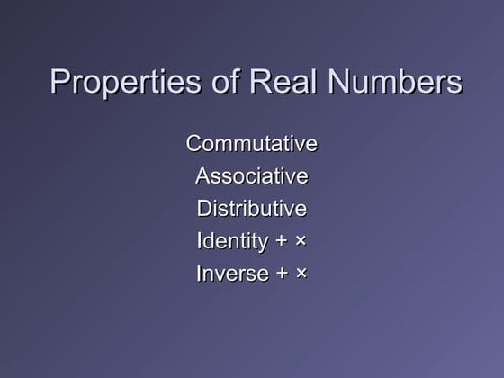 Properties Of Multiplication | PPT