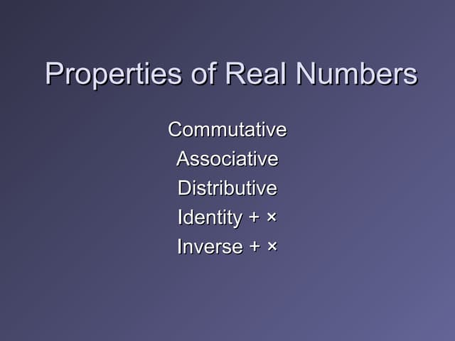 Properties Of Multiplication | PPT