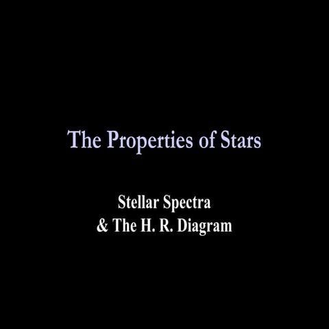 Properties of stars | PPT