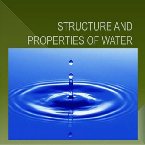 properties of water.ppt , water molecule | PPT | Chemistry | Science