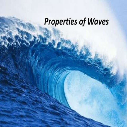 Properties of waves | PPT