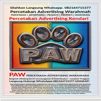 Percetakan kendari advertising kendari Wa.082164715377 buat kanopi ...