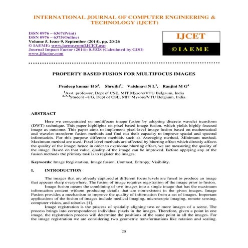 Property Based Fusion For Multifocus Images Pdf 
