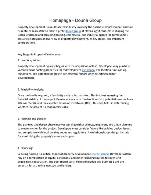 Phases of resort development process | PPT | Developmental Sites | Real ...