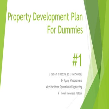 Property Development Plan for Dummies #1 | PPT