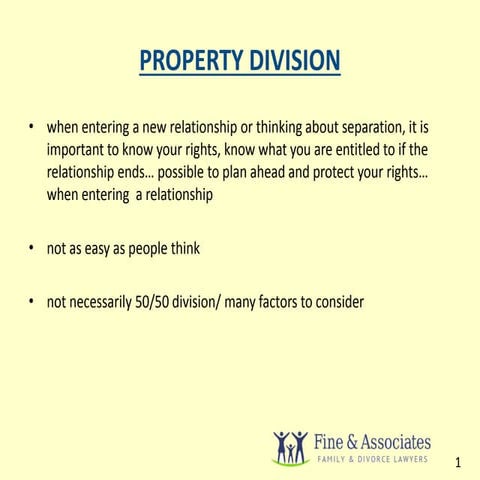 Property Division Guide & Rules For Ontario | PPTX