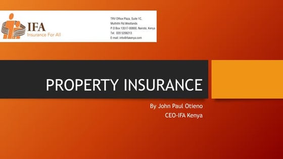 Industrial All Risk insurance Policy IAR | PPTX | Motor Insurance ...