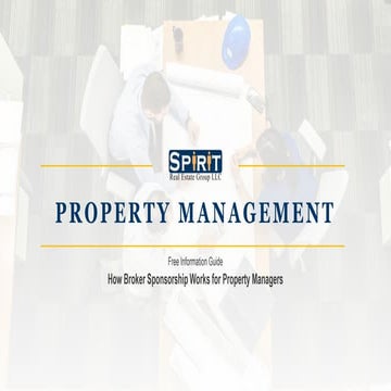 Property Management - Broker Sponsorship Information Packet | PPTX