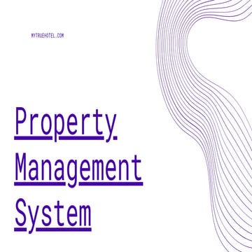 Property management system | PDF