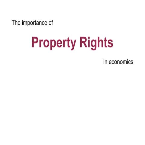 Property rights | PPT