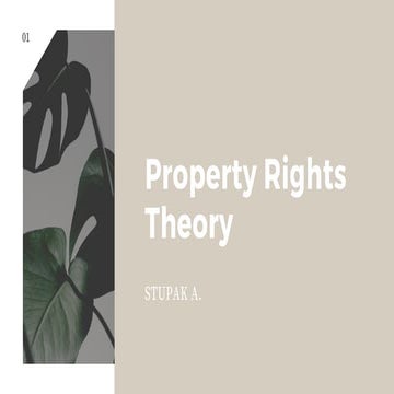 Property rights theory | PDF